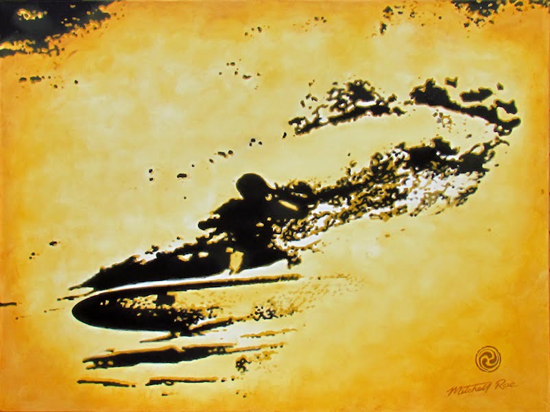 Mitchell Rae- surfboards and art at JahRoc - March 2013 - JahRoc Galleries