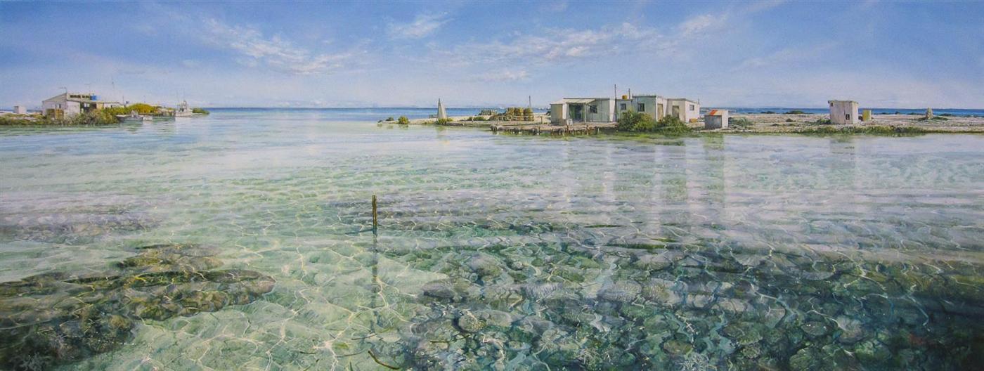 Latest Arrival - LARRY MITCHELL painting "Lagoon Post Office" - JahRoc ...