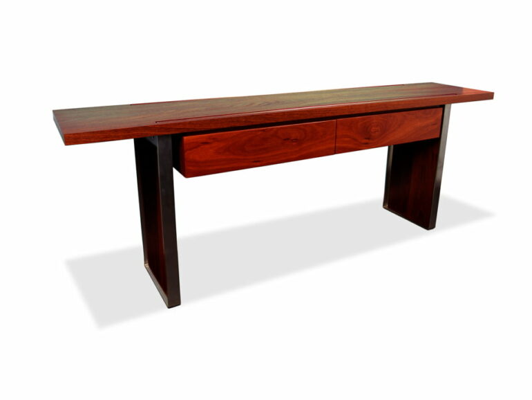 The Block Jarrah Sidetable - JahRoc Galleries