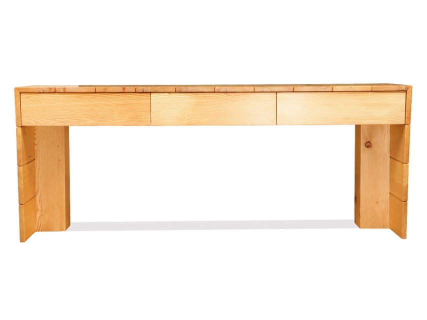 The Block Jarrah Sidetable - JahRoc Galleries
