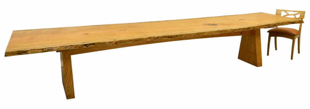 Marri Single Slab Dining Table - JahRoc Galleries
