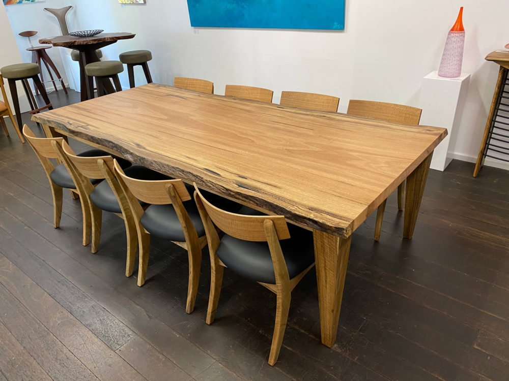 The Edge Marri Single Slab Dining Table - JahRoc Galleries