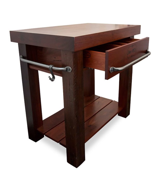 Thick Top Jarrah Kitchen Work Bench - JahRoc Galleries