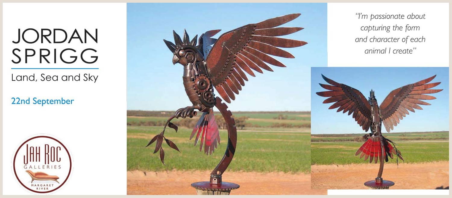 Jordan Sprigg Exhibition "Land Sea and Sky" 22 Sept - JahRoc Galleries