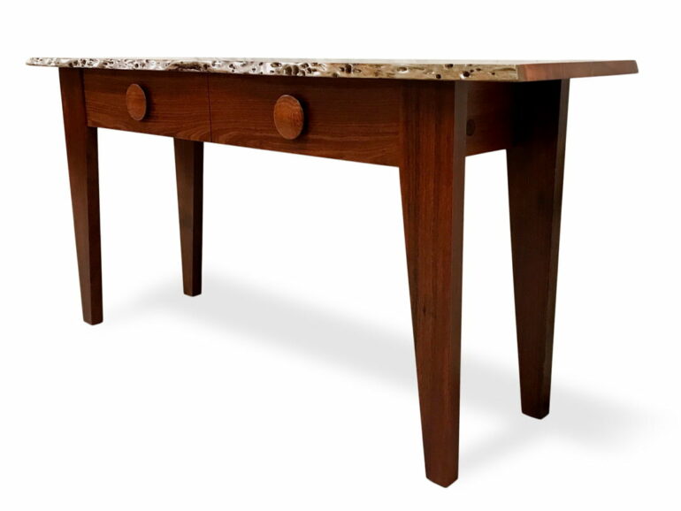 Owl Eyes Jarrah Side Table - JahRoc Galleries