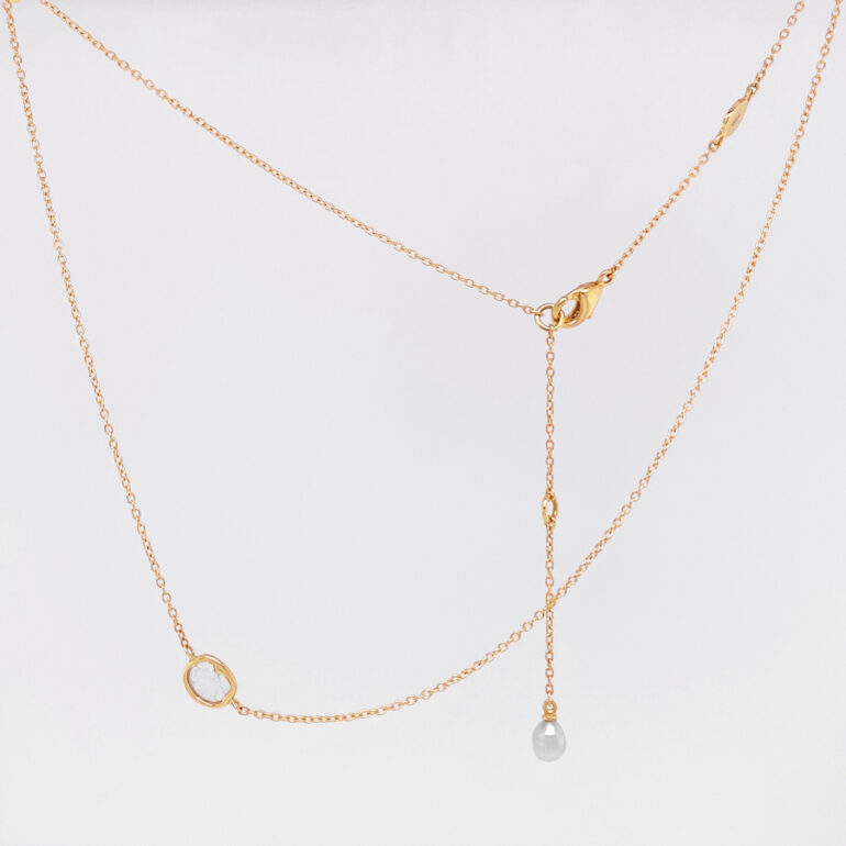 Liddon Pearls - My Diamond Necklace Yellow Gold - JahRoc Galleries