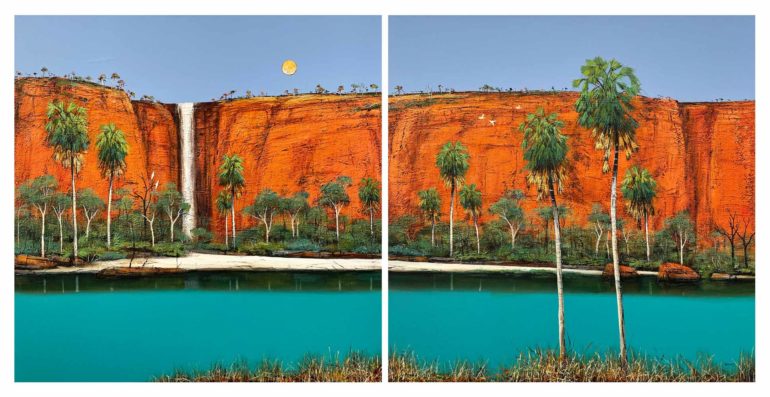 Ingrid Windram - Kimberley Landscape Diptych - JahRoc Galleries