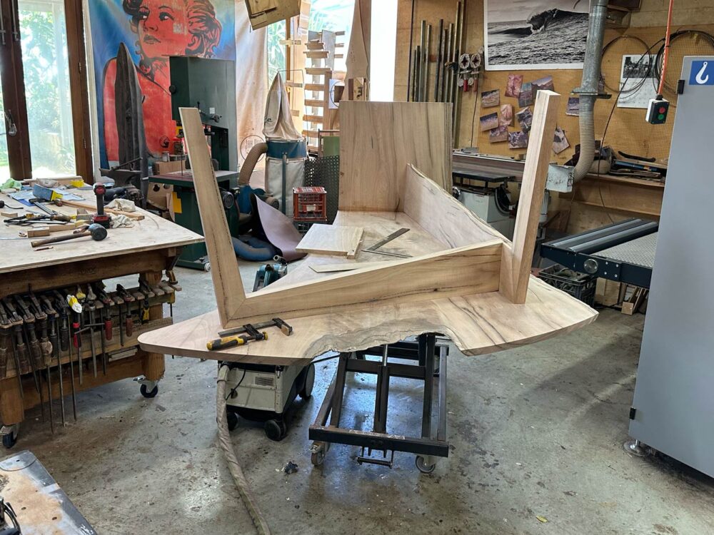 Family Tree Executive Desk - In The Making - JahRoc Galleries